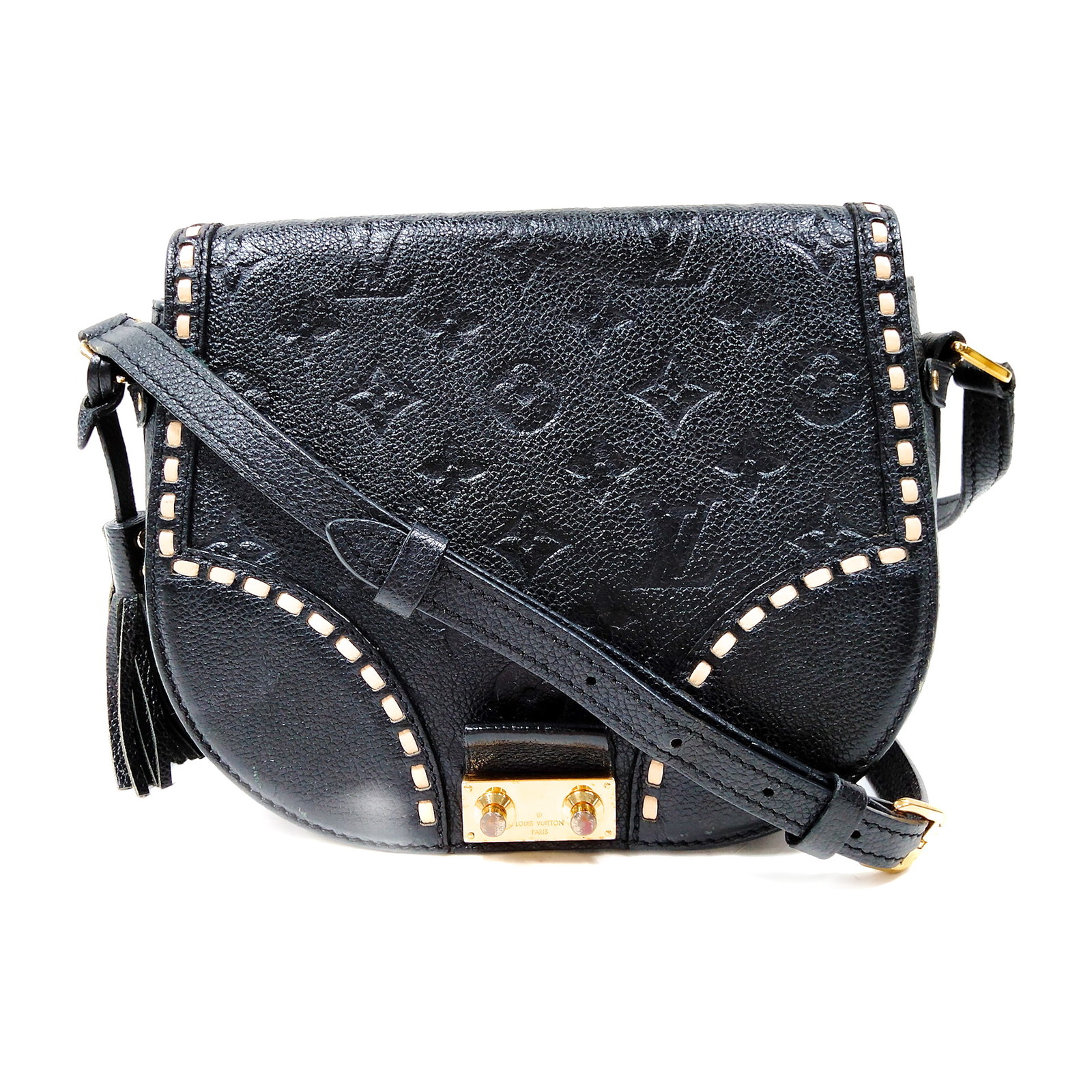 Louis Vuitton LV Shoulder Bag M43143 Juno Black Monogram Empreinte ...